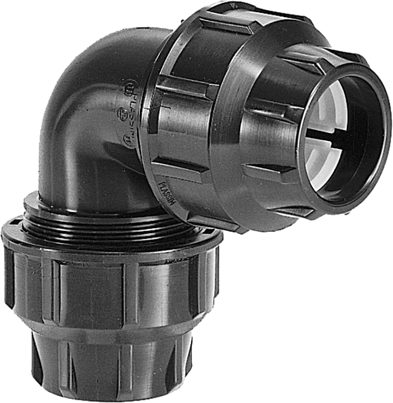 Plas-fit Koleno svěrné plastové 90° na PE trubky 32 mm | MARO