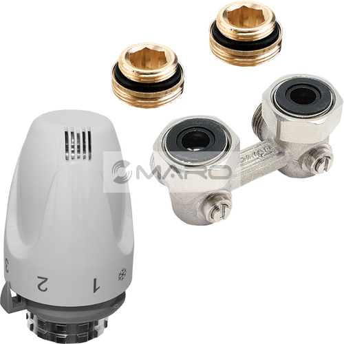 Smart20 SET radiátorový Kompakt rohový 1/2" x 3/4" EK s termostatickou ...