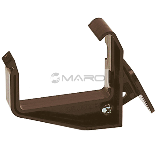 Marley Simplex Hák žlabu PVC s kloubem RG 70 mm, hnědý | MARO