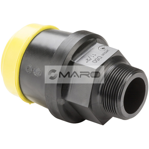 Hawle Přechodka násuvná ISO 6125 s vnějším závitem, POM, pro rozvody ...