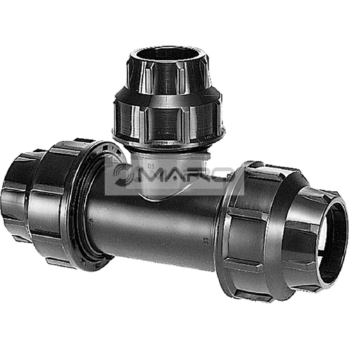 Plas-fit T-kus svěrný plastový redukovaný na PE trubky 50 x 40 x 50 mm ...