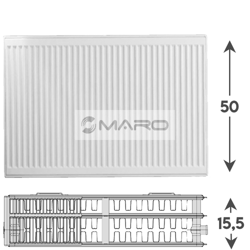 Korado Radik Klasik 33 Radiátor deskový, R (rozteč 500 mm) 554 x 800 mm ...