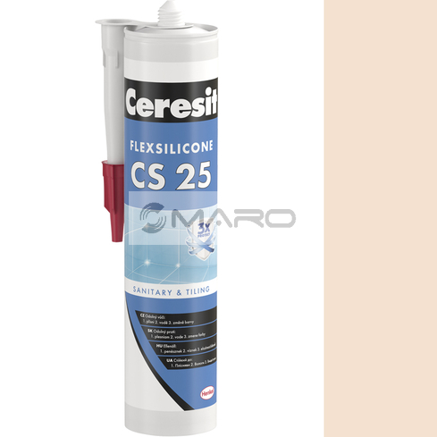 Ceresit Silikon CS 25, sanitární, 280 ml, 41 natura | MARO