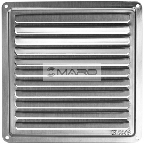 HACO Mřížka větrací nerezová NVM K krytka 150 x 150 mm | MARO