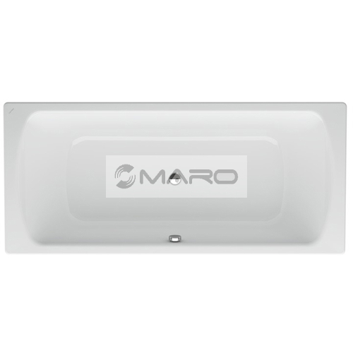 LAUFEN Moderna plus Vana ocelová smaltovaná 180 x 80 cm, bílá, s ...