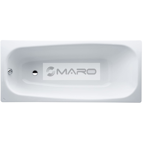 LAUFEN Moderna plus Vana ocelová smaltovaná 3,5 mm 170 x 75 cm, bílá, s ...