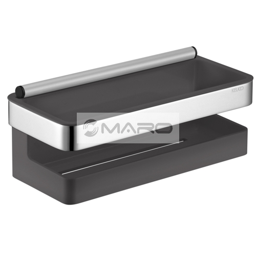 Keuco Collection Moll Polička do sprchy se stěrkou, chrom / antracit | MARO