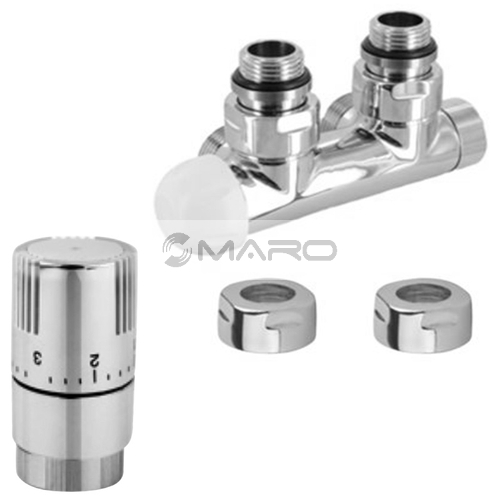 Isan SET radiátorový pro středové připojení, rohový 121L, levý, pro ...