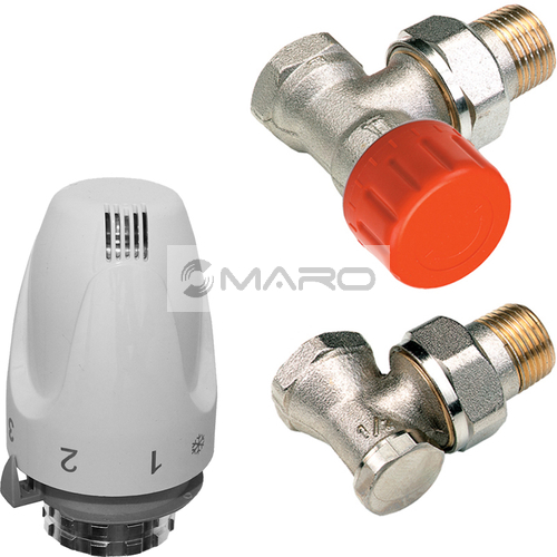 Smart20 SET radiátorový Klasik rohový 1/2" s termostatickou hlavicí W6 ...
