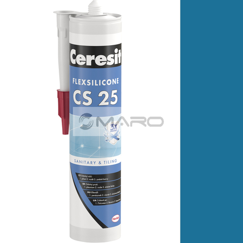Ceresit Silikon CS 25, sanitární, 280 ml, 88 ocean | MARO