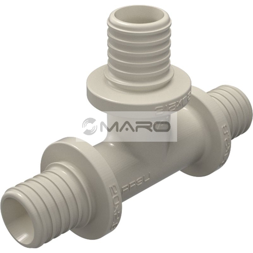 KAN-therm ultraLINE T-kus pro axiální lisování 25 x 25 x 25 mm, plast z PPSU | MARO