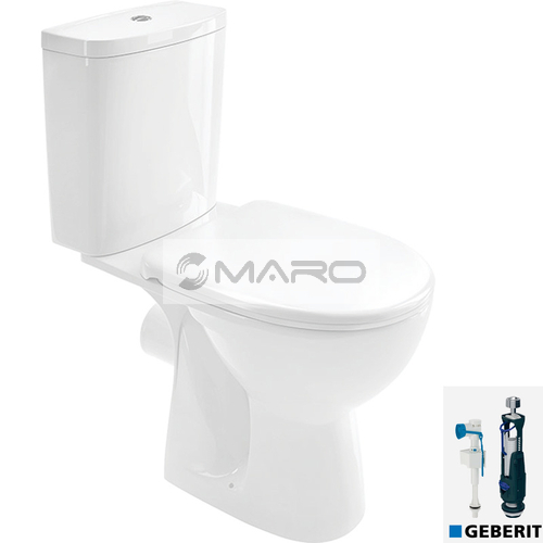 KOLO Freja WC klozet kombinační, výška 40 cm, vodorovný odpad, spodní ...